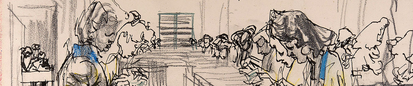 Feliks Topolski: Drawing Debden | Bank of England